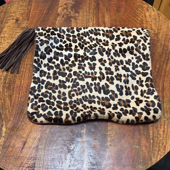 Carla Mancini | Bags | Vintage Carla Mancini Leopard Print Leather Hide ...